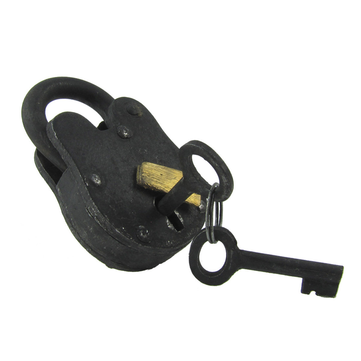 Treasure Gurus Padlock Heavy Duty Skeleton Key Lock Set with 2 Keys ...
