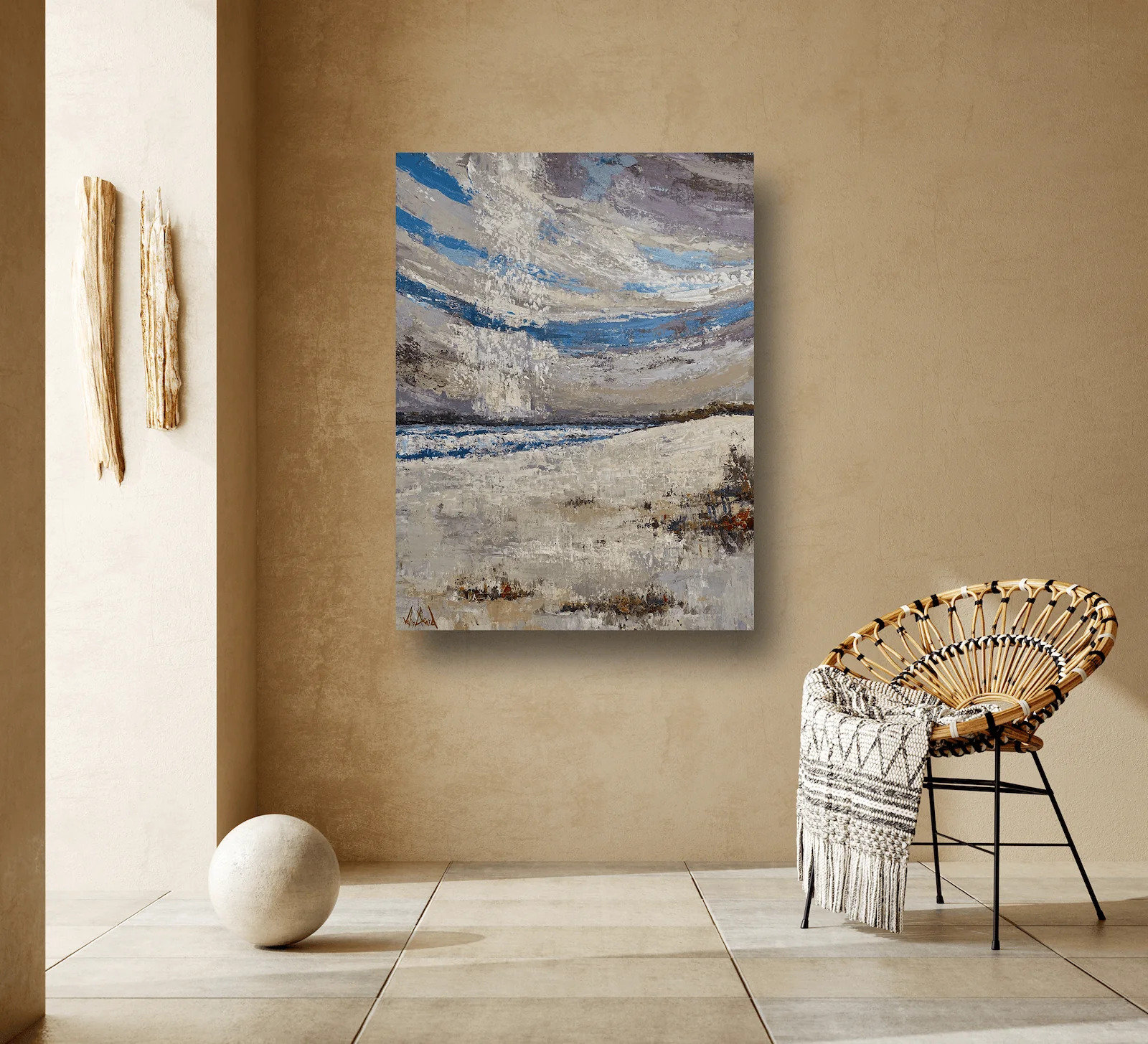 Rosecliff Heights Humid Sky - Artist Enhanced Canvas Print | Wayfair