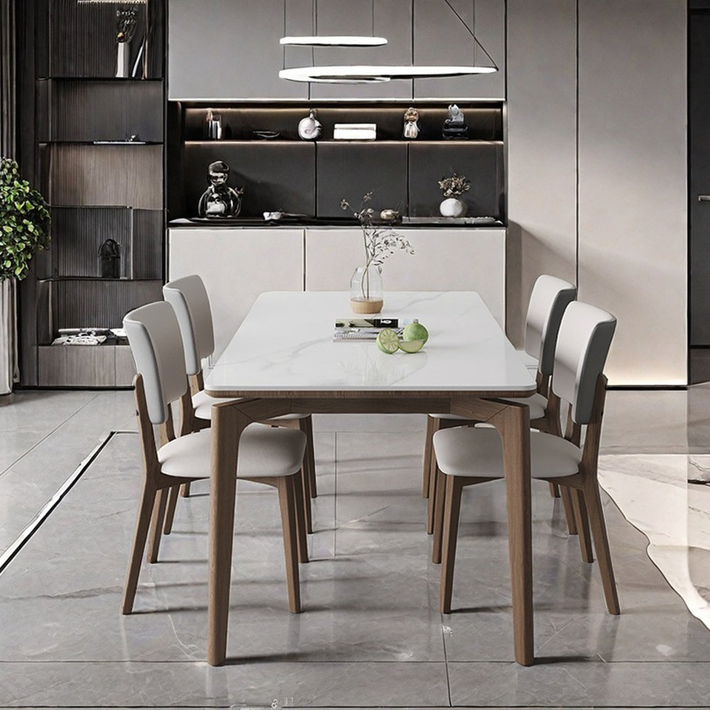 dujinlong home White Ash Table and Chair Combo - Wayfair Canada