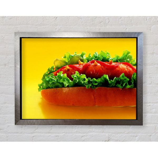 Bright Star Hot Dog With Everything - Single Picture Frame Art Prints ...