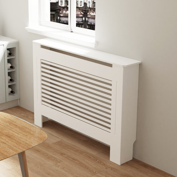 LUVODI Tall Horizontal Slats Radiator Cover Wood Cabinet Modern ...