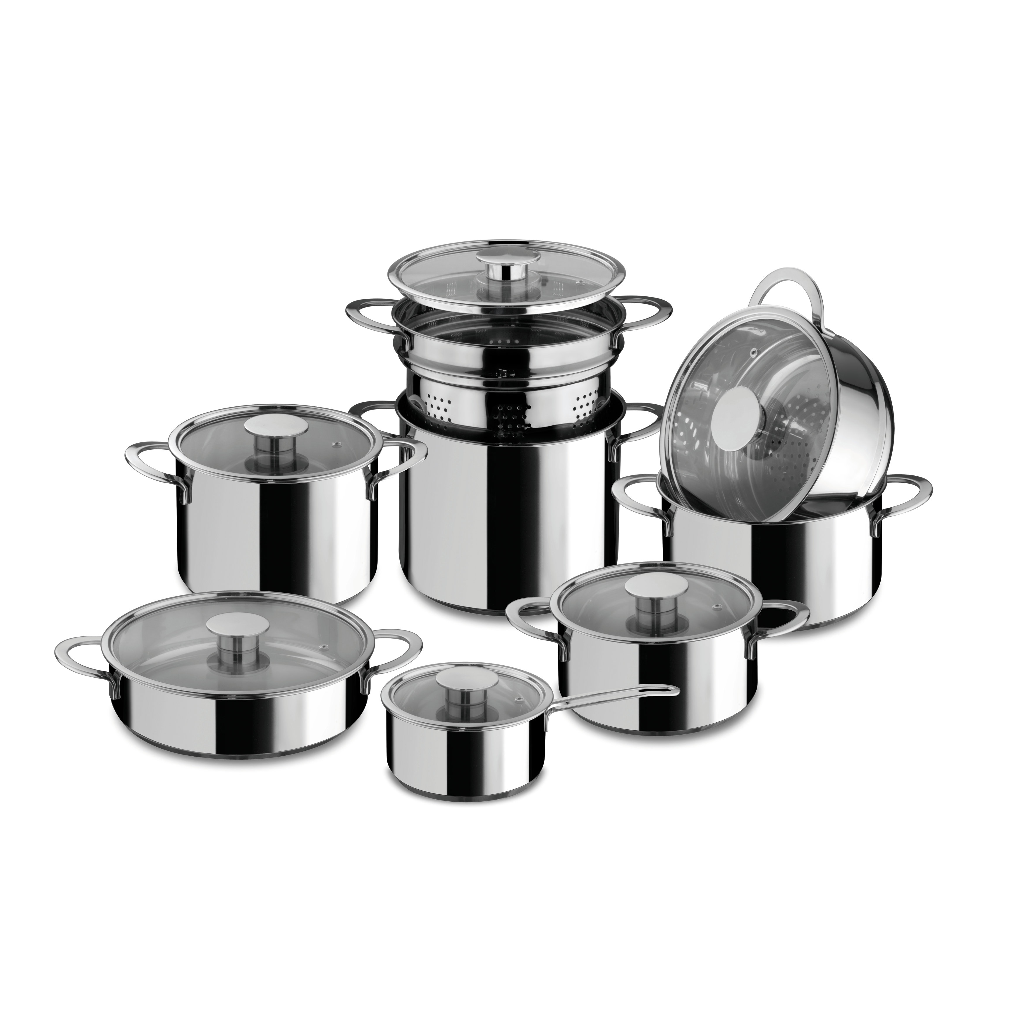 MEPRA Gourmet Kitchen Set - 11 Pieces - Stainless Steel | Perigold