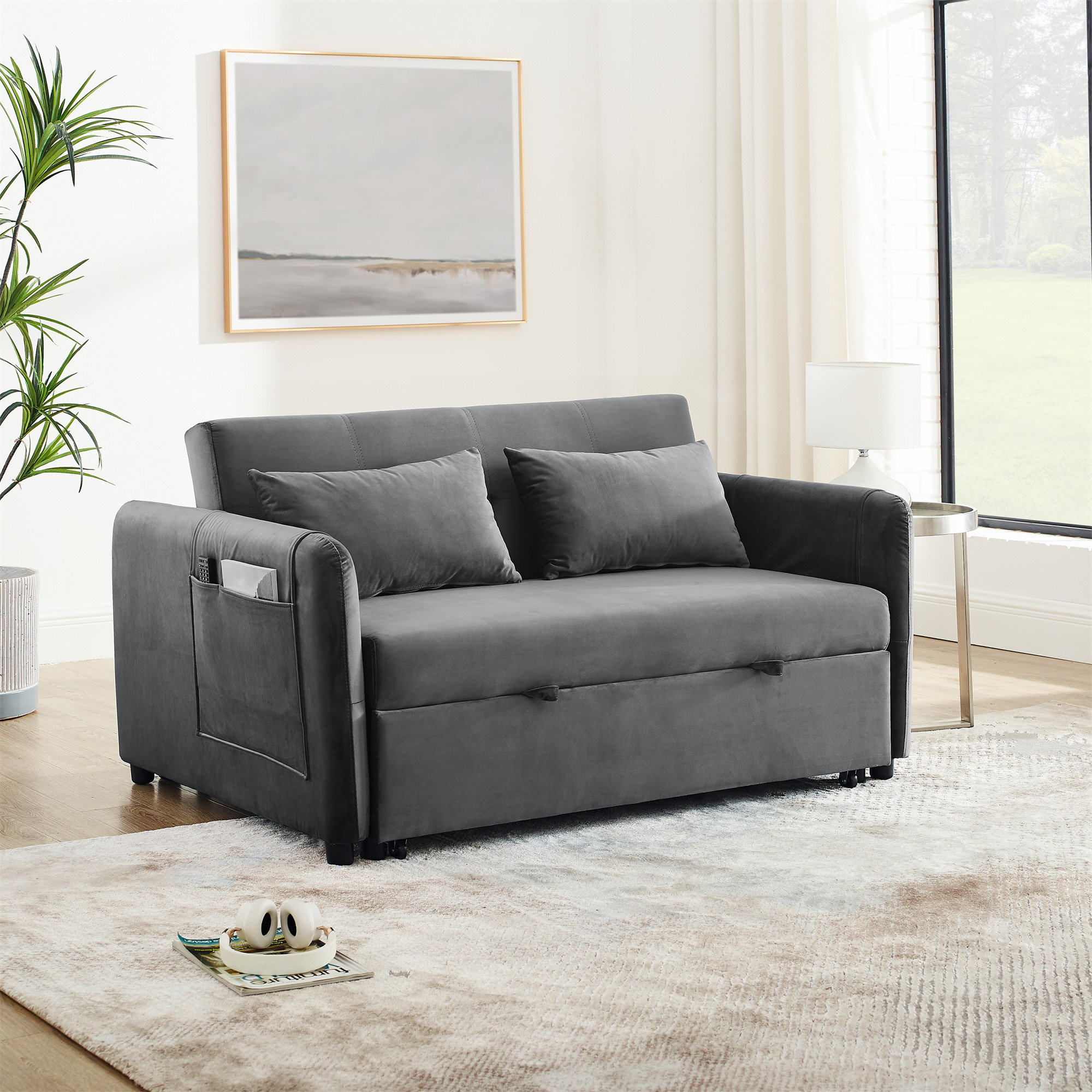 House of Hampton® Convertible Sofa Bed | Wayfair