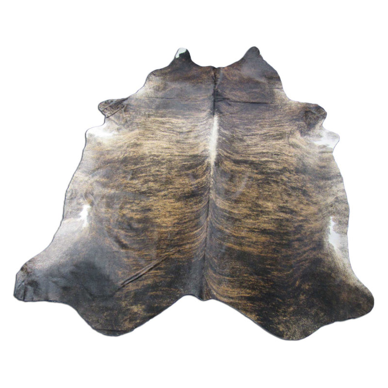 Foundry Select Brindle Brazilian Cowhide Rug | Wayfair
