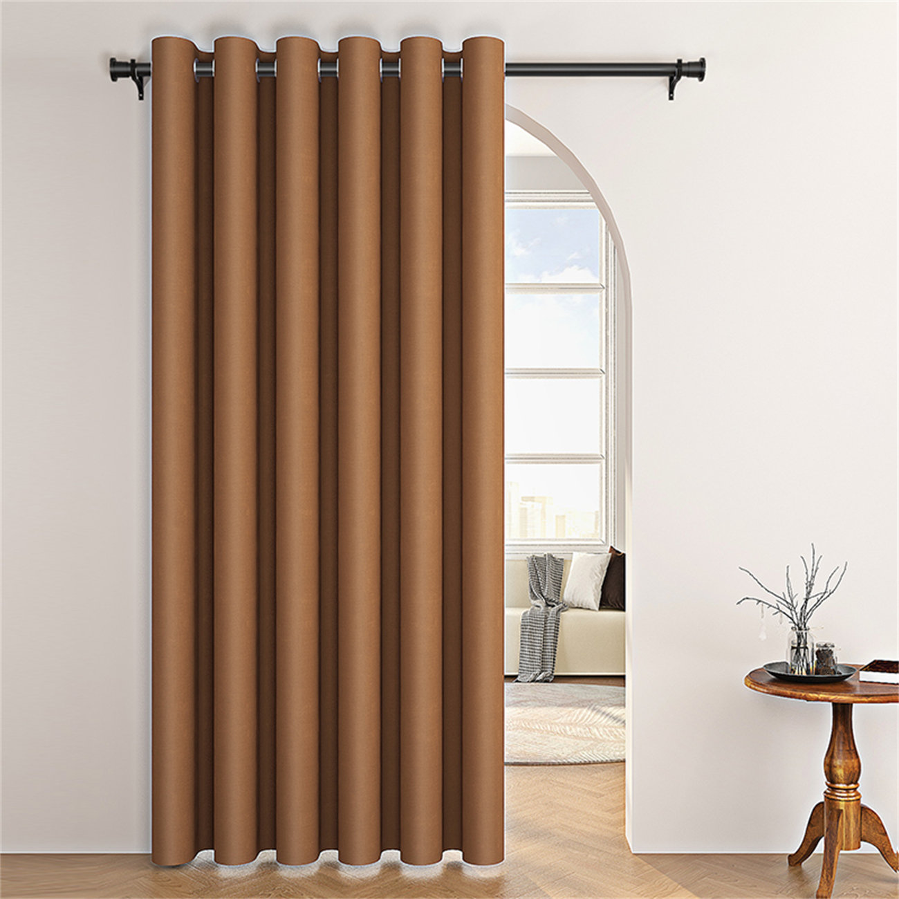 Hokku Designs Decorative Door Curtain - Kitchen, Bedroom, Room Divider ...
