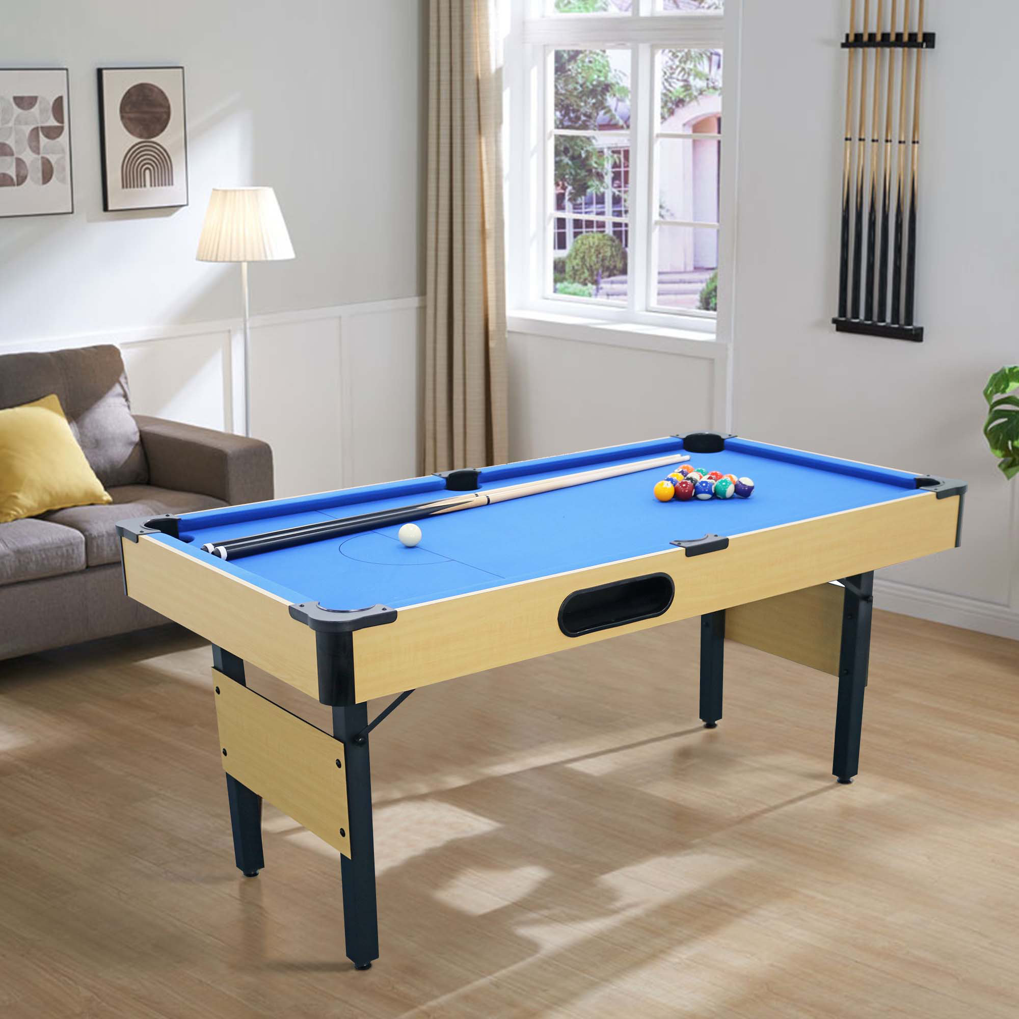 iYofe 6-Ft Pool Table For Families With Easy Folding For Storage ... iYofe 6-Ft Pool Table For Families With Easy Folding For Storage ...