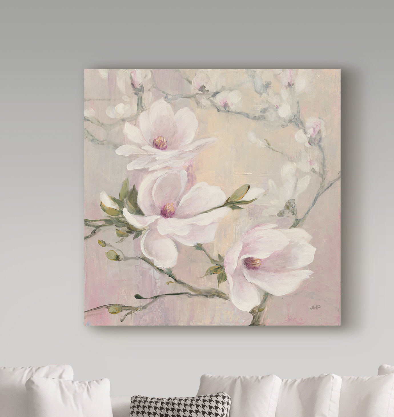 House of Hampton® " Blushing Magnolias " by Julia Purinton on Canvas ...