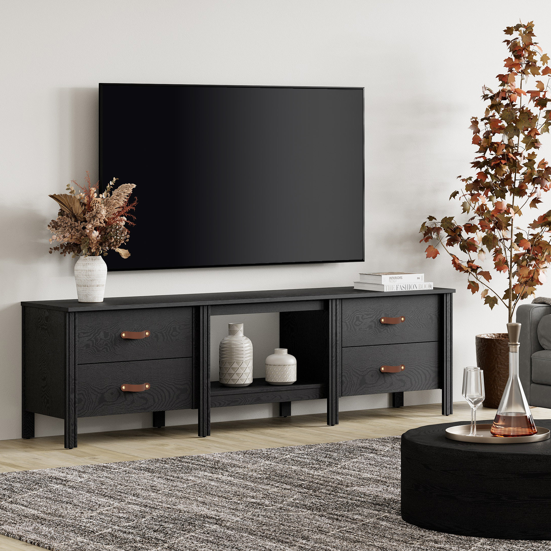 Lark Manor™ Ashae 70.8'' W Storage Credenza | Wayfair