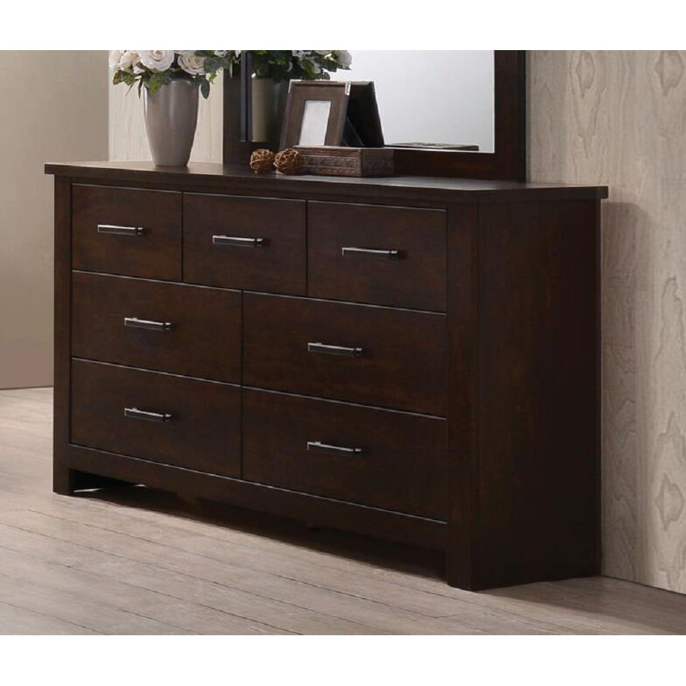 Lark Manor Fabiano 7-Drawer Dresser in Mahogany & Reviews - Wayfair Canada