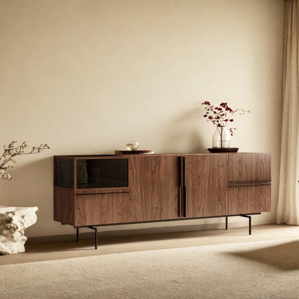 marlao Light Luxury Walnut-Coloured Sideboard - Wayfair Canada