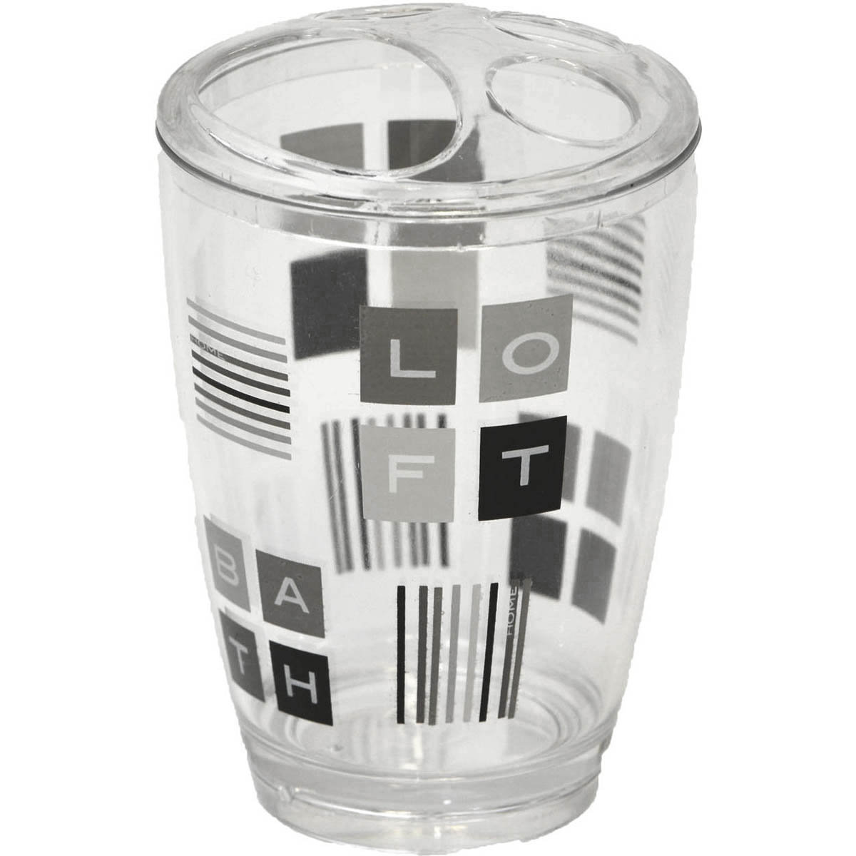 Evideco Peace And Loft Clear Toothbrush Holder Stand for Bathroom ...