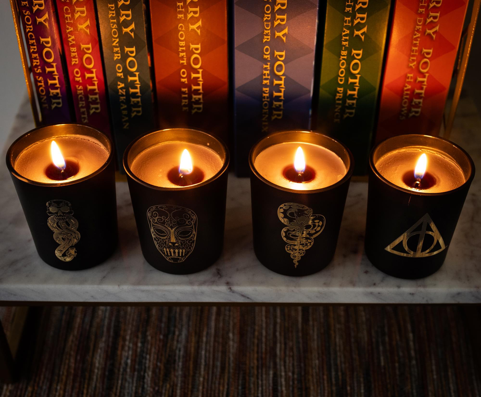 Ukonic 4 Piece Harry Potter Dark Arts Scented Designer Candle Set | Wayfair