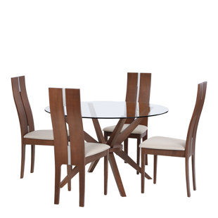 George Oliver Robinson Dining Set with 4 Chairs | Wayfair.co.uk