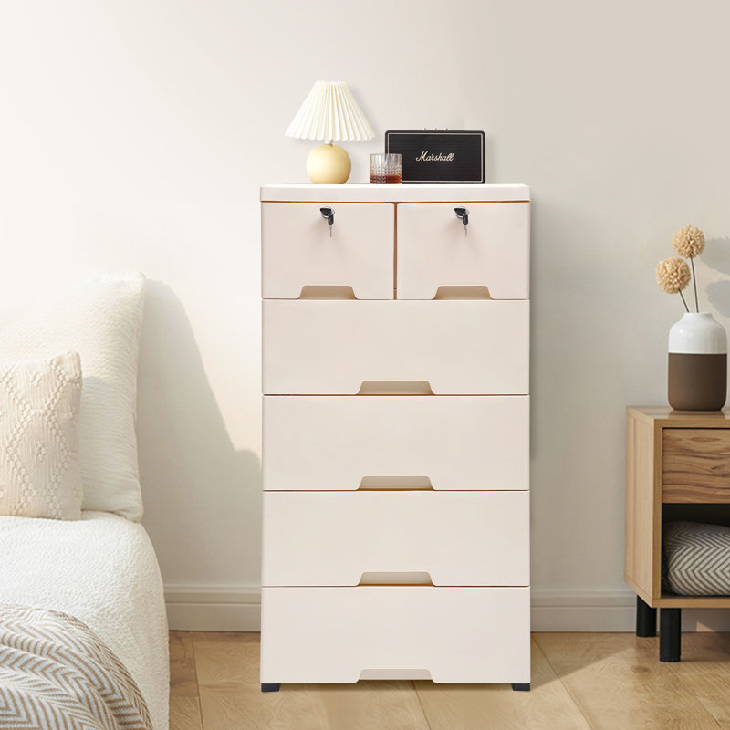 Rebrilliant Julane 6 Drawer Plastic Storage Cabinet W/ Lock & Reviews ...