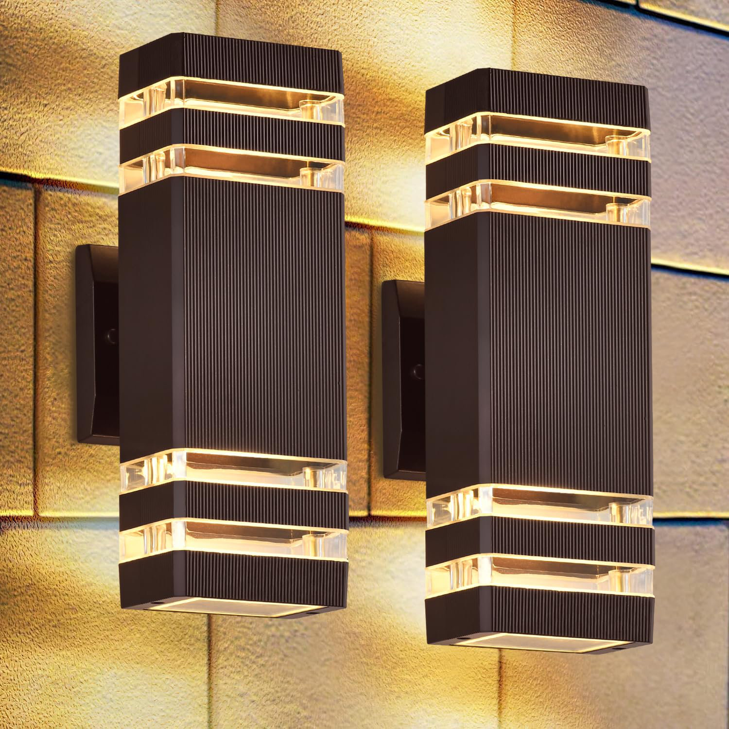 Ivy Bronx Modern Outdoor Wall Lights 2 Pack - Wayfair Canada