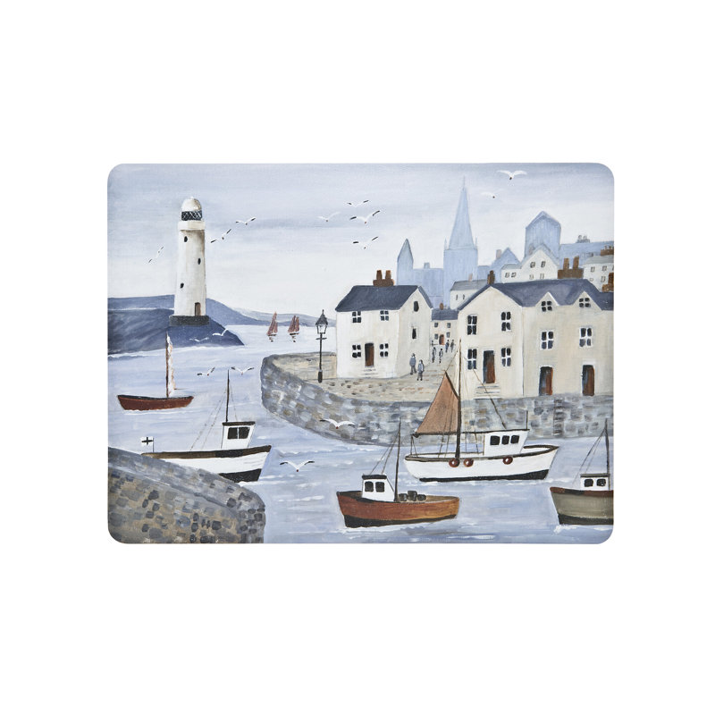 Denby Set of 6 Coastal Lighthouse Placemats | Wayfair.co.uk