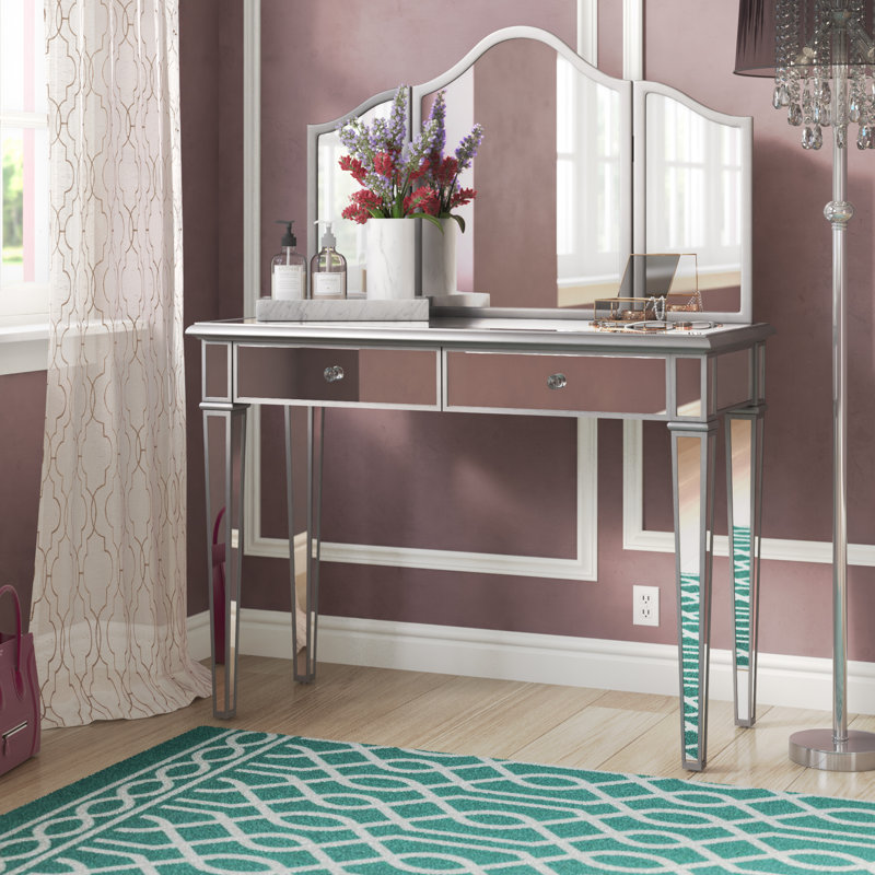 House of Hampton® Denel Vanity with Mirror & Reviews | Wayfair