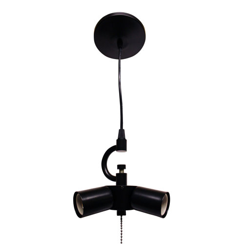 Cloth & Wire Satin Black Pendant Light Fixture for 3 Lights with Fabric ...