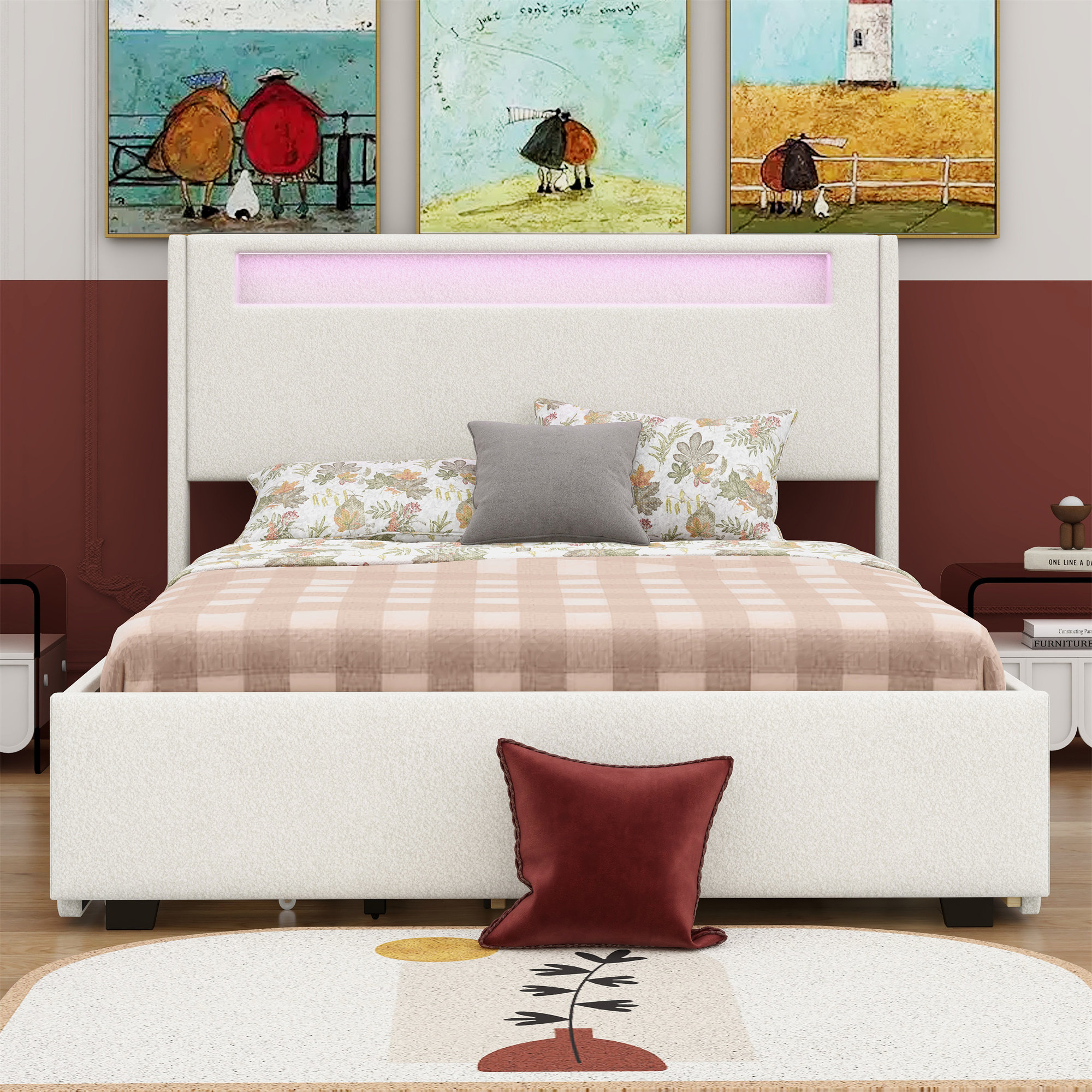 Ivy Bronx Demauria Upholstered Panel Storage Bed | Wayfair