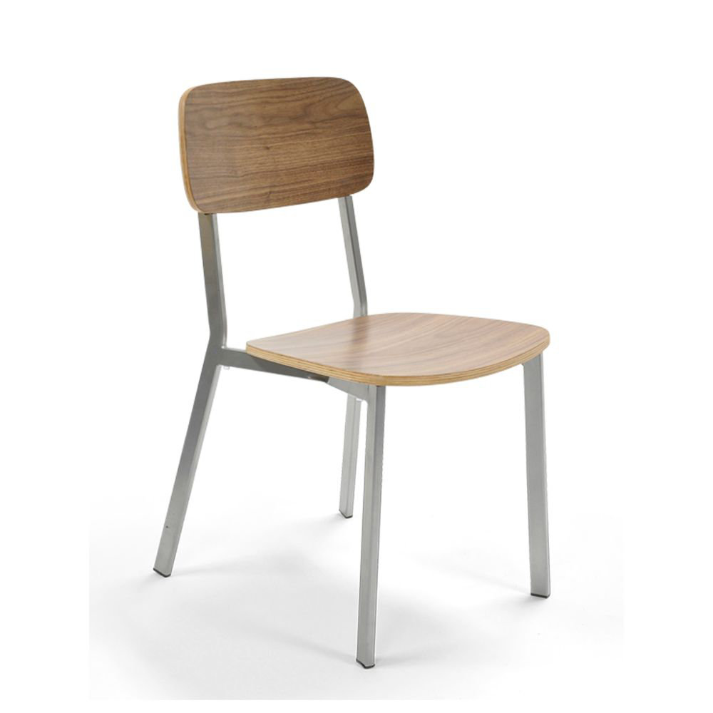 O.W. Seating Canal Stacking Side Chair in Walnut | Wayfair