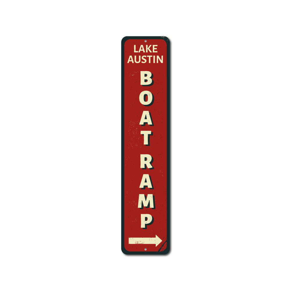 Lizton Sign Shop, Inc Boat Ramp Vertical Custom Aluminum Sign | Wayfair
