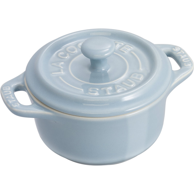 Staub Ceramique 6 Piece Ceramic Cocotte Set Macaron, Mixed Colours ...