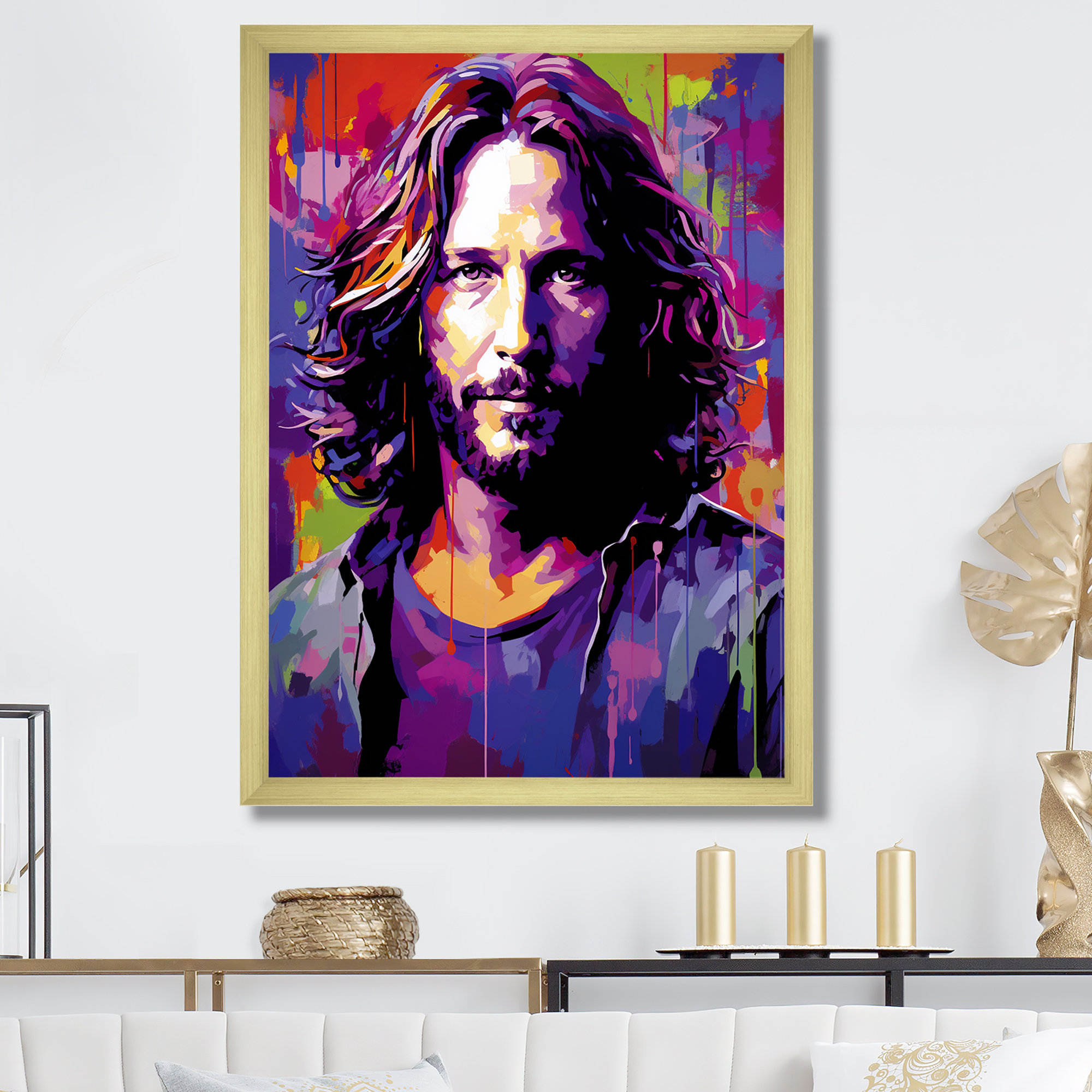 Design Art Violet Vedder Portrait II - Portrait Canvas Art Print ...