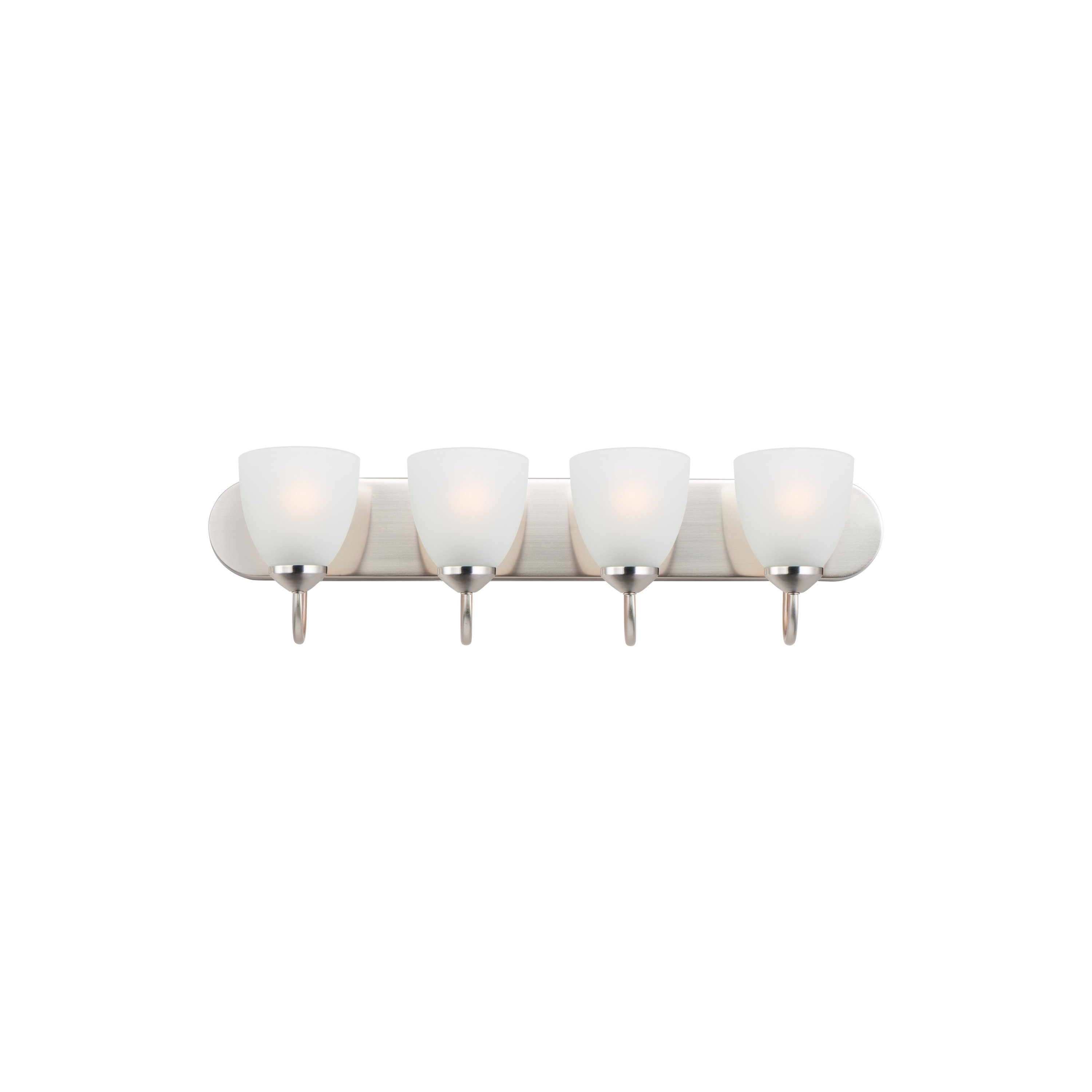 Winston Porter Loane 4 - Light Dimmable Satin Nickel Vanity Light ...