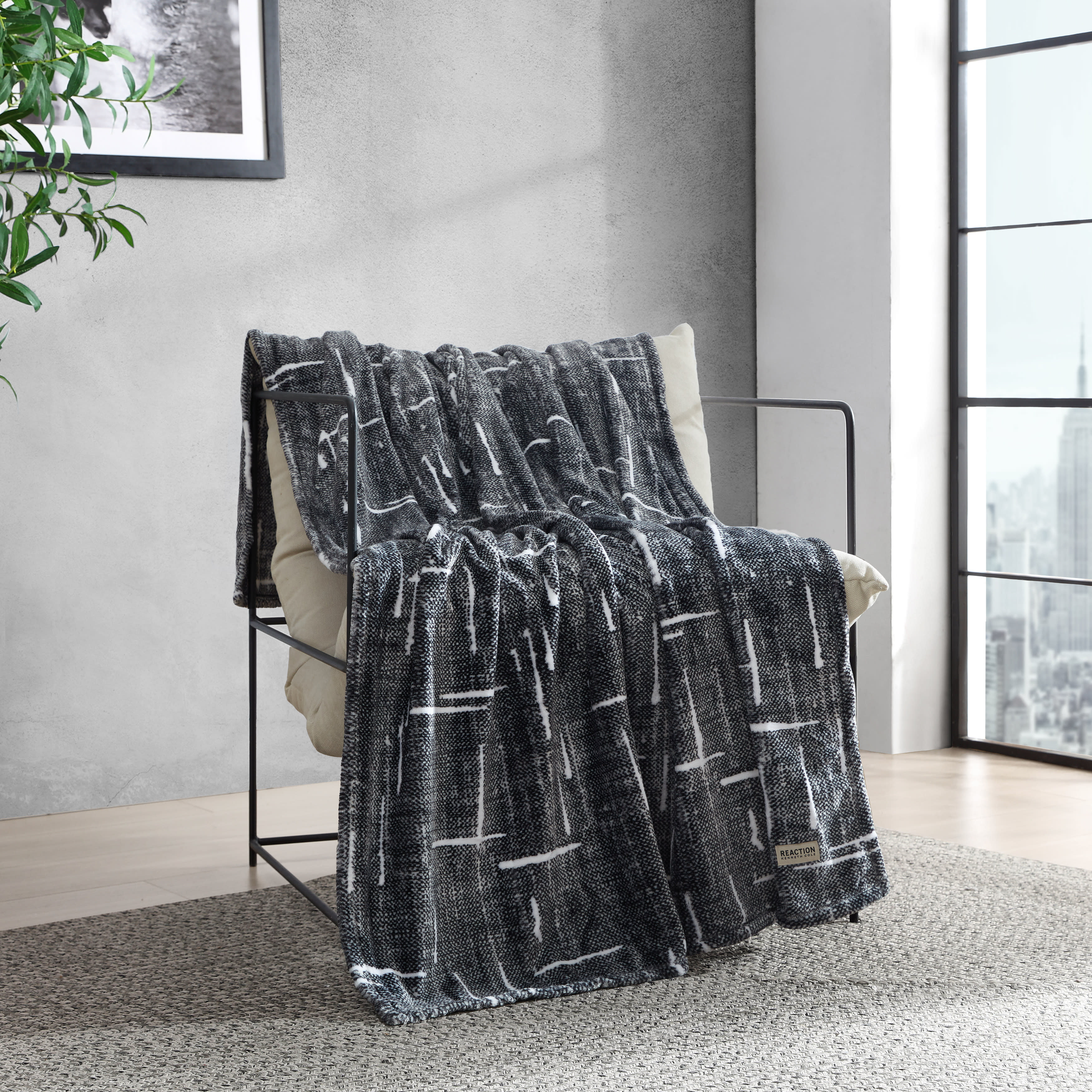 Kenneth Cole Printed Ultra Soft Plush Fleece Throw Blankets & Reviews ...