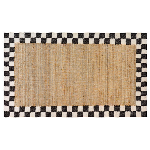 MacKenzie Childs Check Jute Rug | Wayfair
