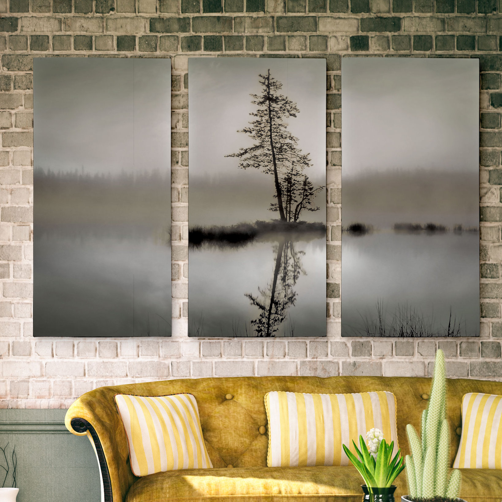 Charlton Home® A Premium 'Sunrise Reflection' Multi-Piece Image on ...