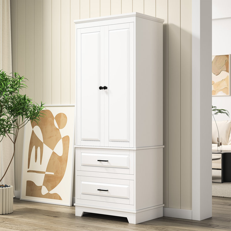 Red Barrel Studio® Abreya Freestanding Linen Tower Cabinet & Reviews ...