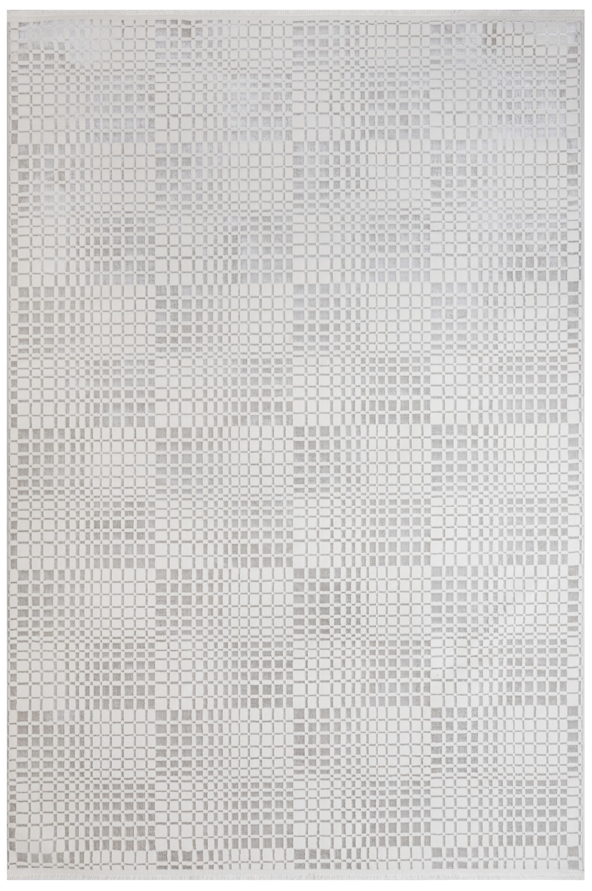 Lofy Merve Cream Geometric Cotton Machine Made Area Rug Cream | Wayfair