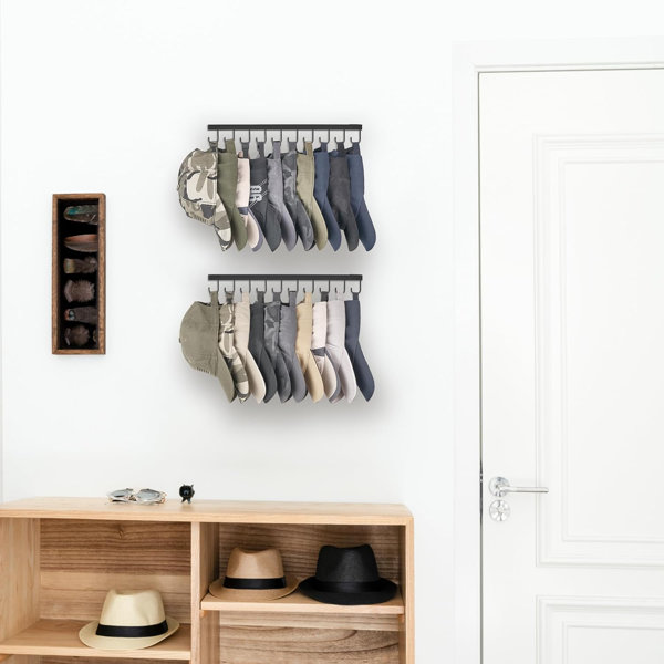 Rebrilliant Hat Rack For Wall Hat Storage Organizer For 20 Baseball ...