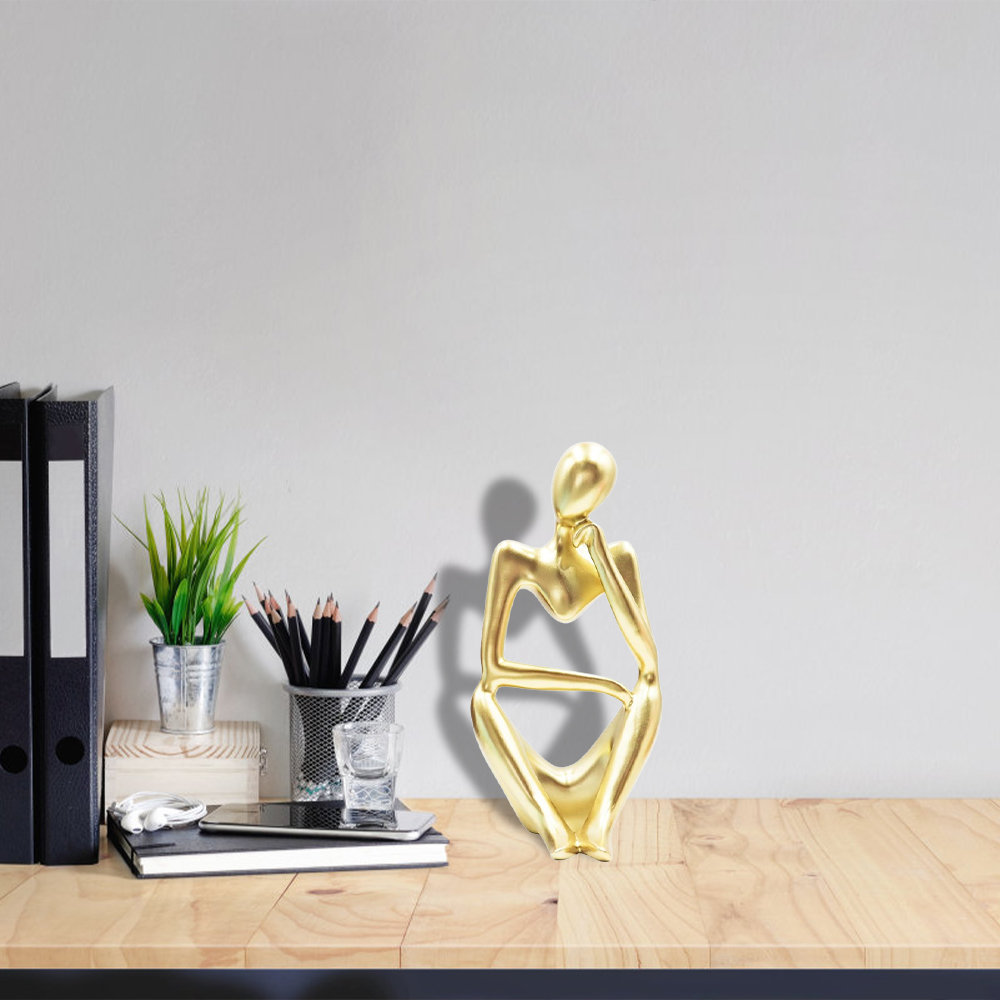 Ivy Bronx Elegant Resin Statue Decor - Perfect For Dining Tables, Desks ...