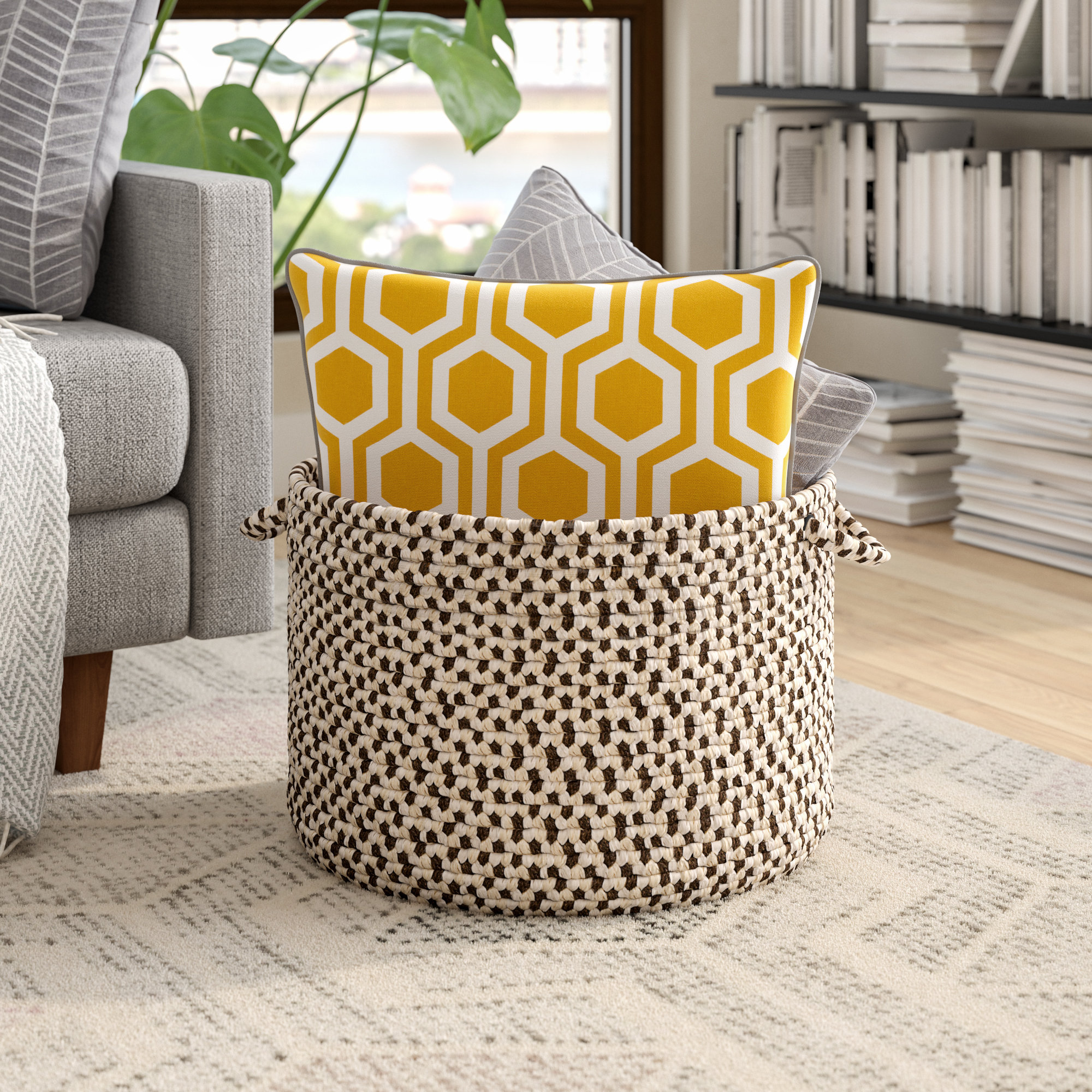 George Oliver Elmwood Wool Blend Storage Basket & Reviews - Wayfair Canada