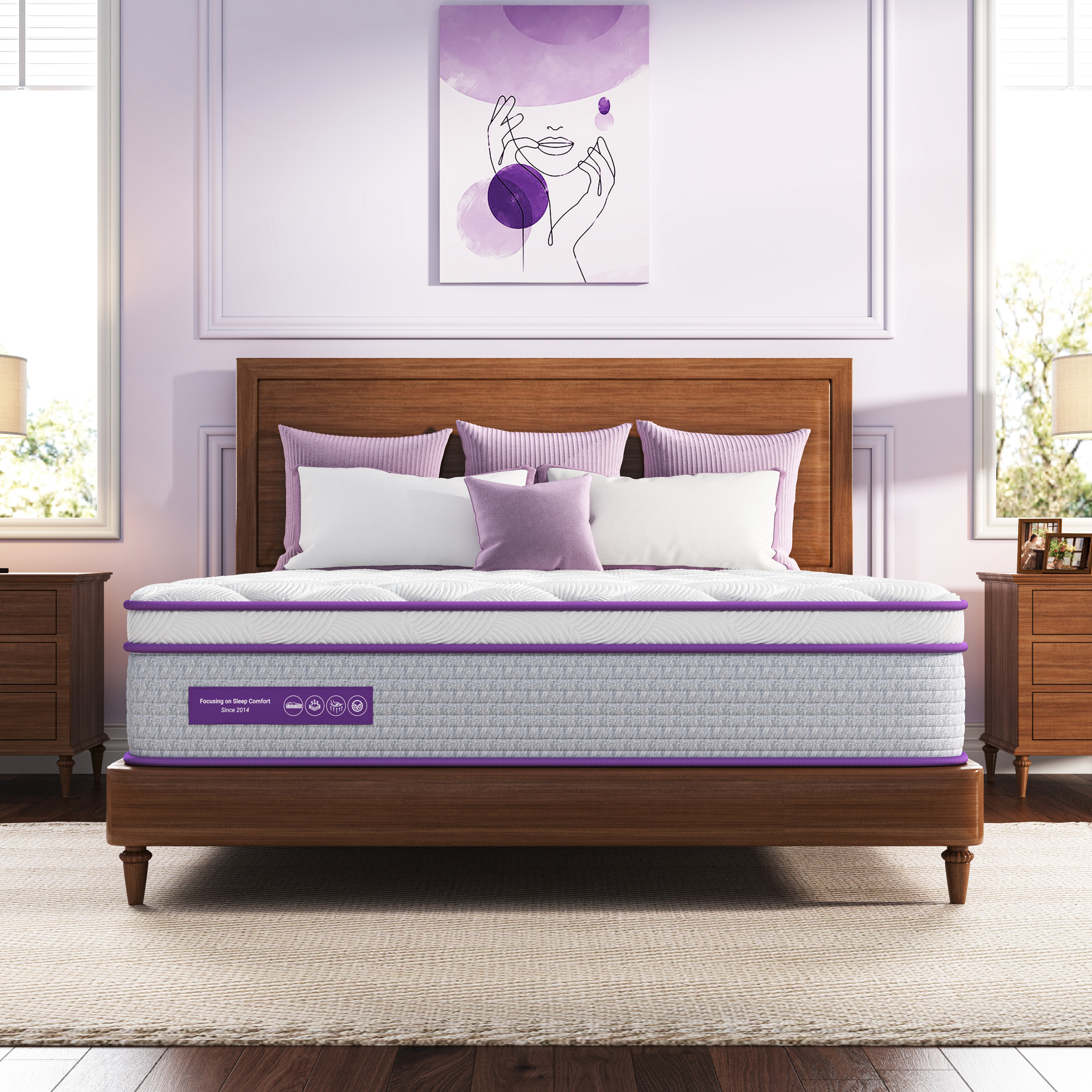 Kescas 10" Medium Firm Memory Foam Hybrid Mattress & Reviews | Wayfair