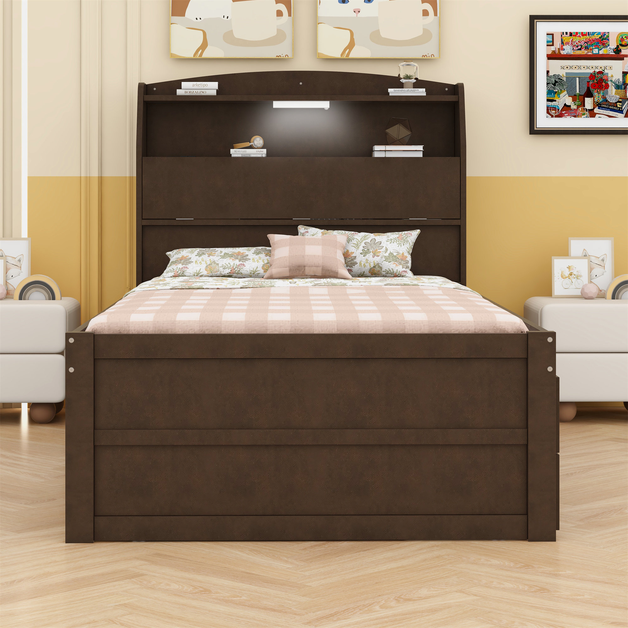 Lark Manor™ Blethyn Bookcase Bed | Wayfair