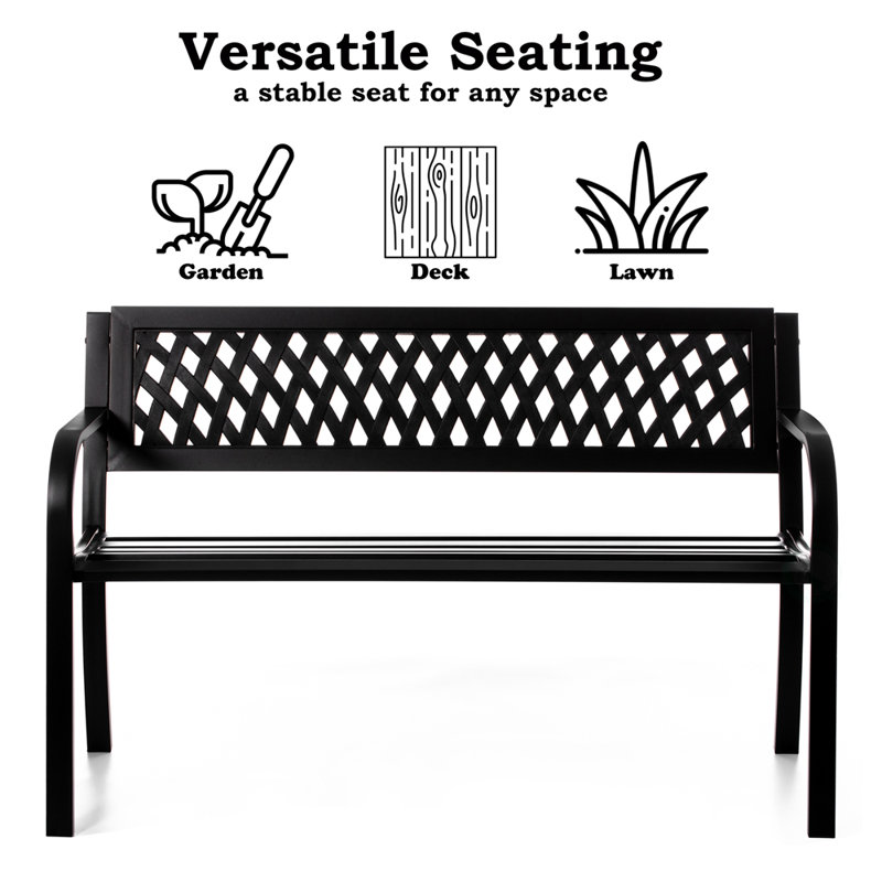 Charlton Home® Johansson Park Bench & Reviews | Wayfair