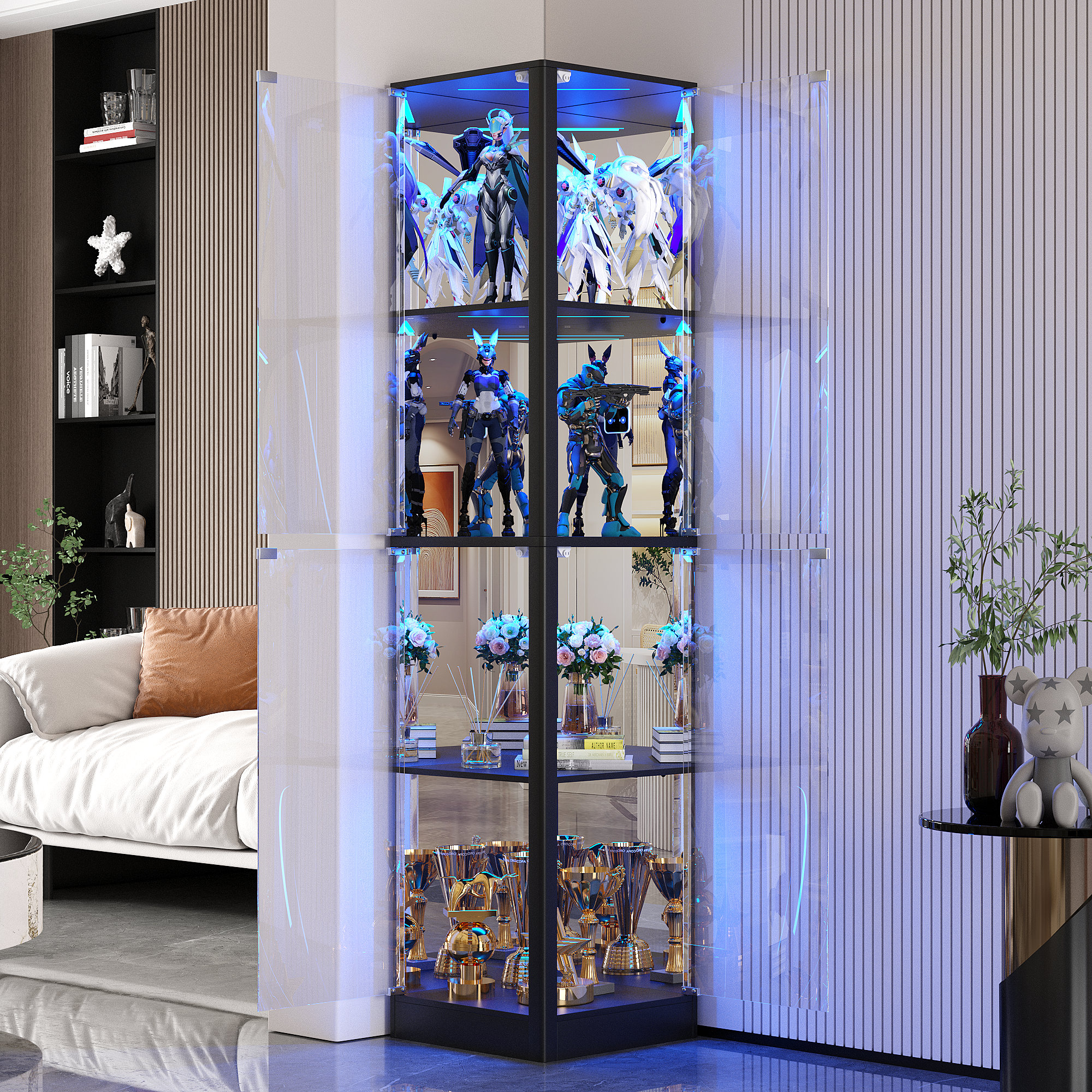 Wrought Studio Vitrine de coin l 15,75 " et Commentaires - Wayfair Canada