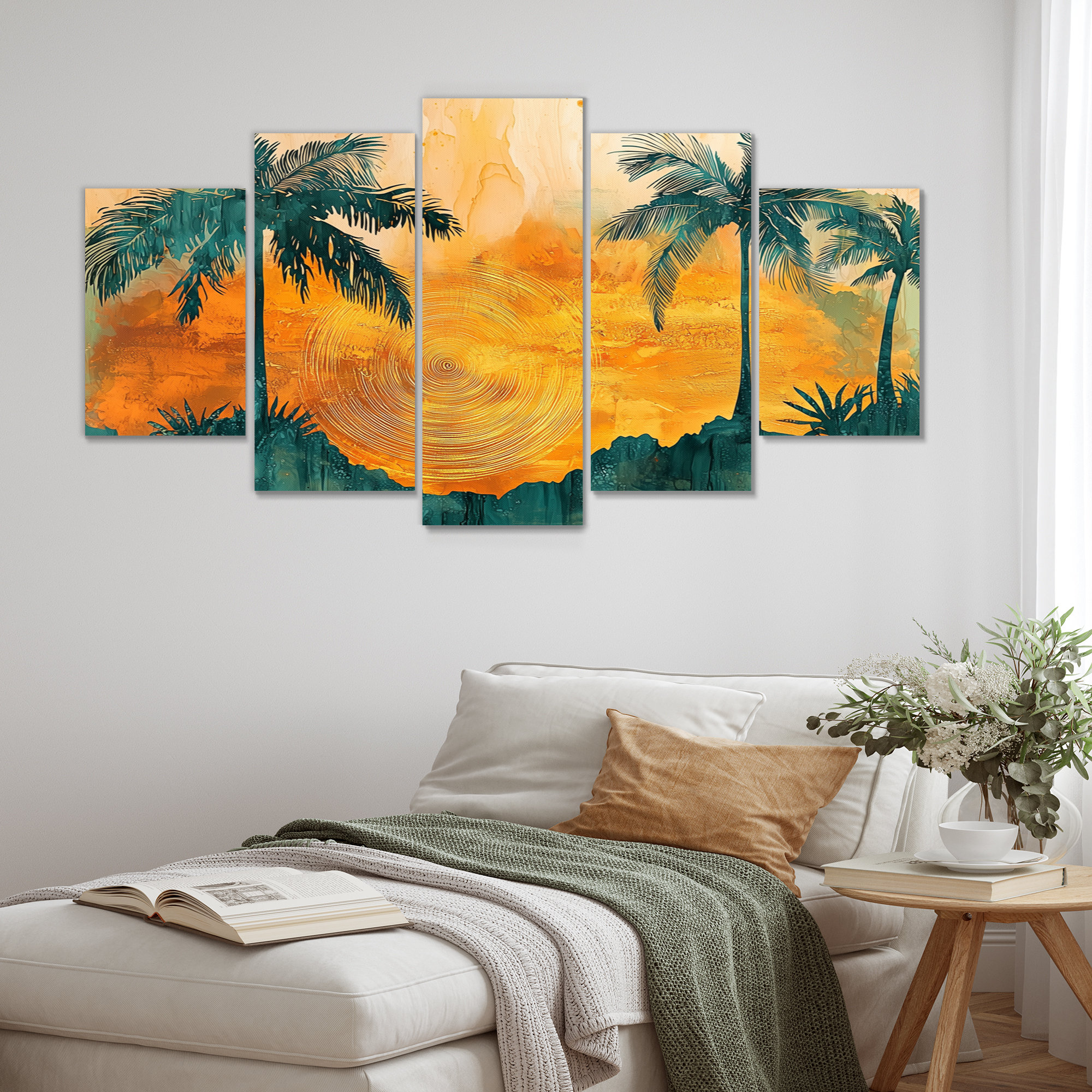 Bay Isle Home™ Colorful Palm Trees In Troical Island II - Palm Trees ...