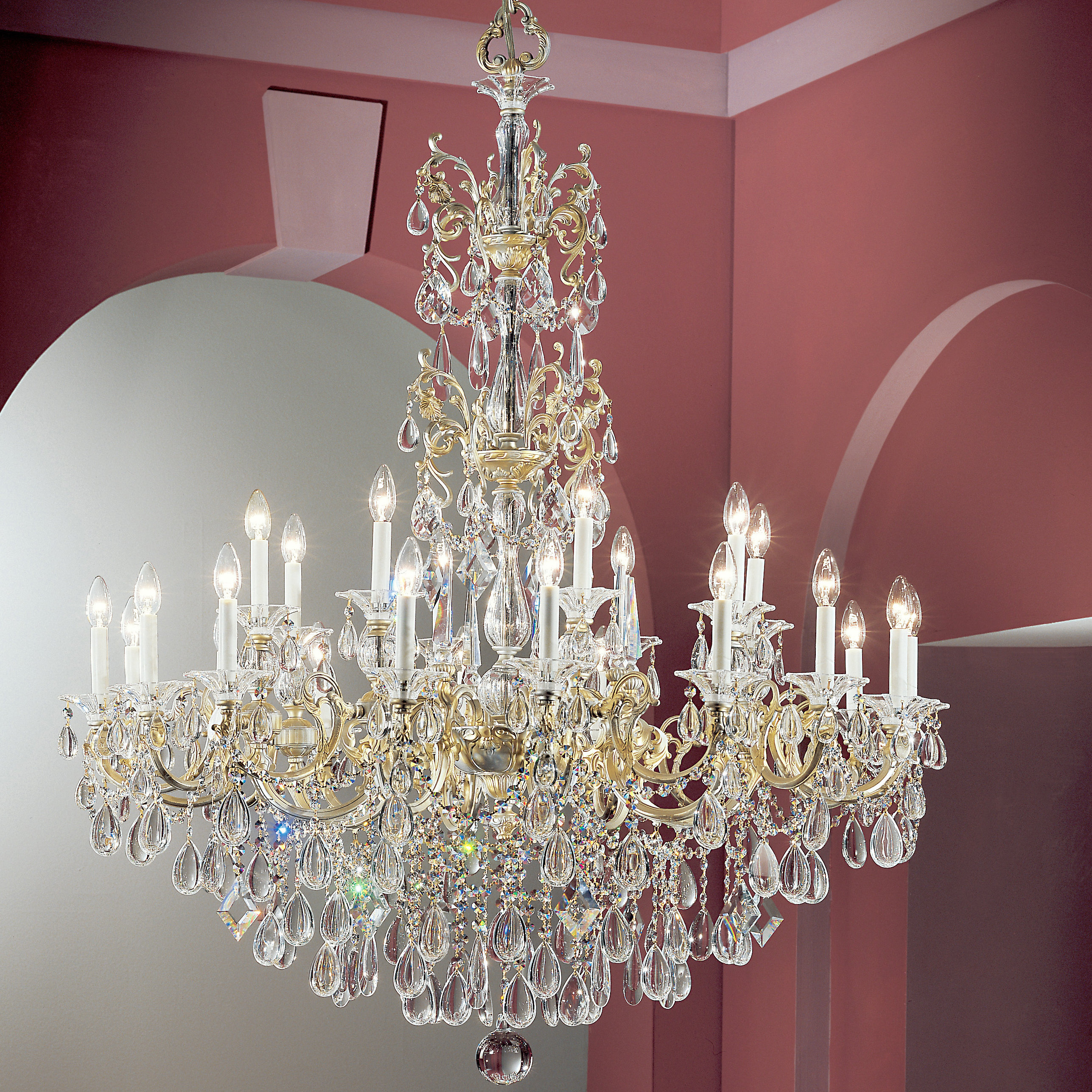 Astoria Grand Fabry 24 - Light Candle Style Empire Chandelier - Wayfair ...