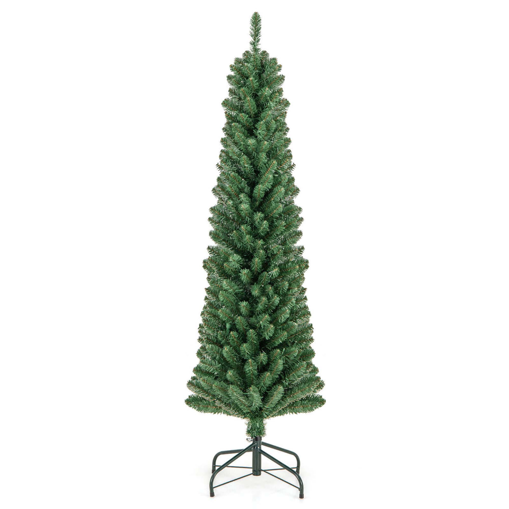 The Holiday Aisle® 5 Ft Pencil Christmas Tree With 295 Memory Wire ...