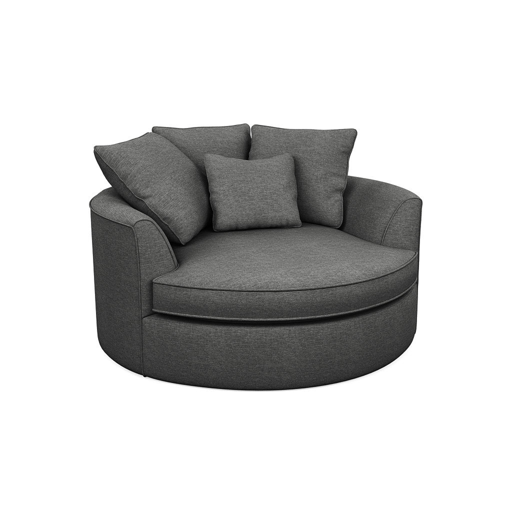 Wade Logan Ashonte Anjuan 61" Wide Polyester Barrel Chair & Reviews ...
