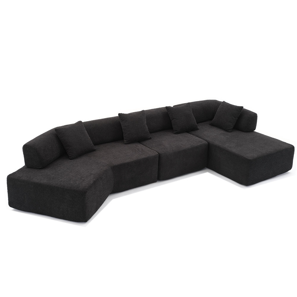 Brayden Studio® Effortless Modular L-Shaped Sofa | Wayfair