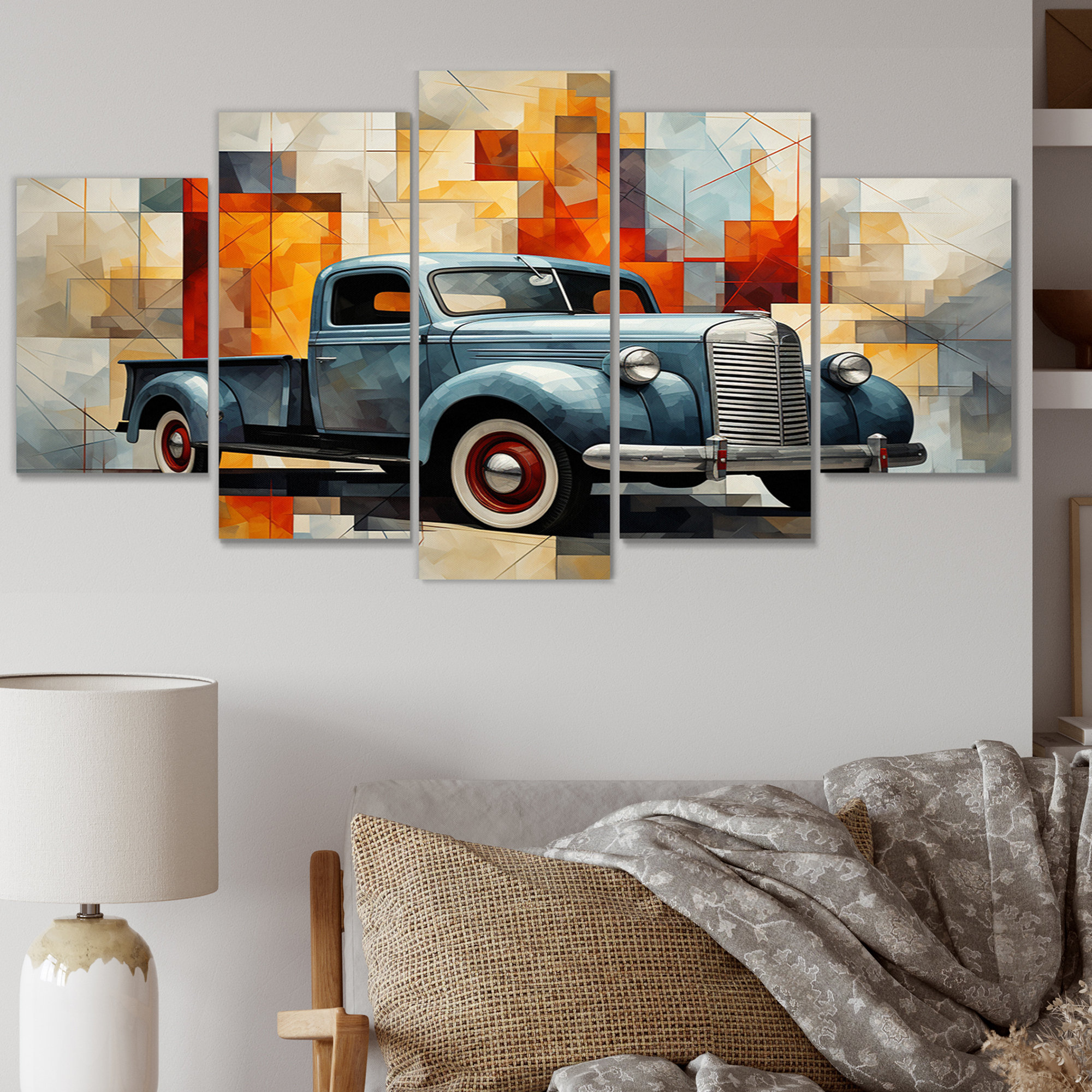 Trent Austin Design® Pickup Truck Geometric Abstraction I ...