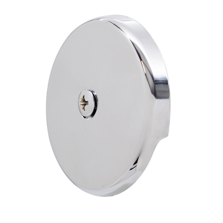 Westbrass 3-1/8" One-Hole Bathtub Overflow Faceplate and Screw ...