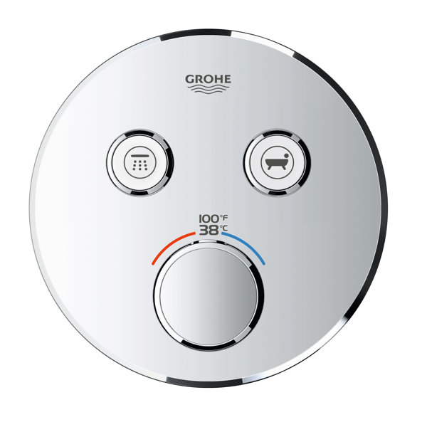 GROHE Grohtherm SmartControl Dual-Function Shower Thermostatic Valve ...