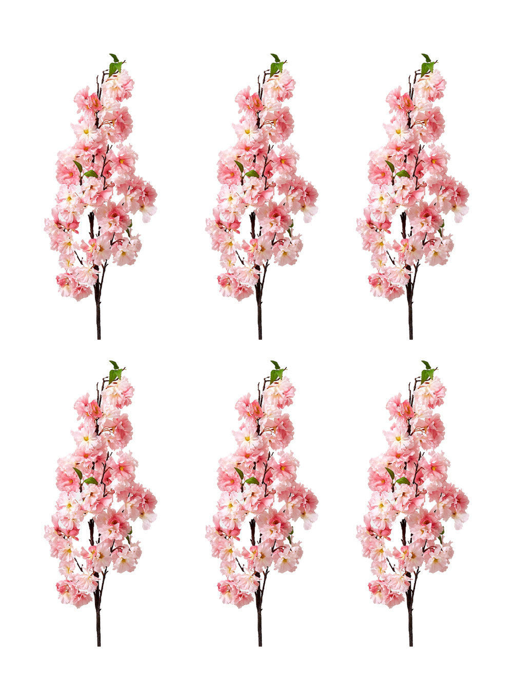 Primrue 12 Pack Of 25 Inch Stem Artificial White Cherry Blossom ...