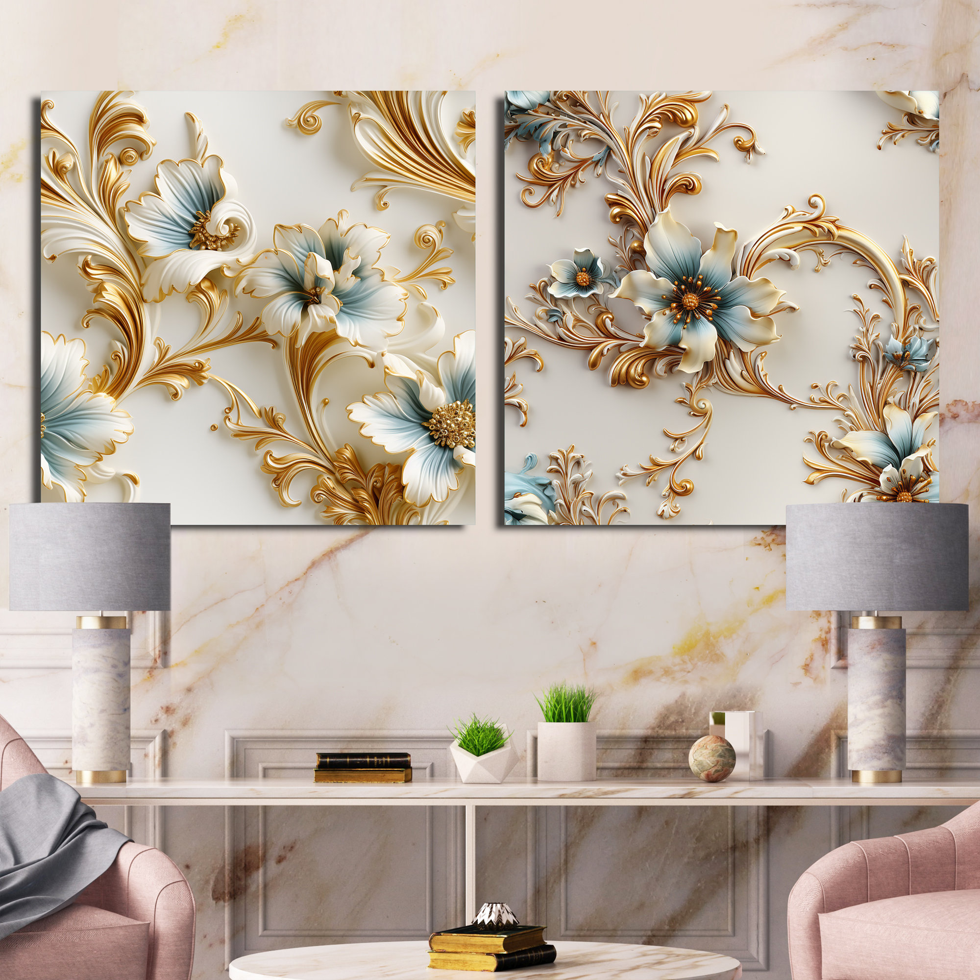 Design Art Vintage Ornamental Corners Victorian Pattern - Abstract ...